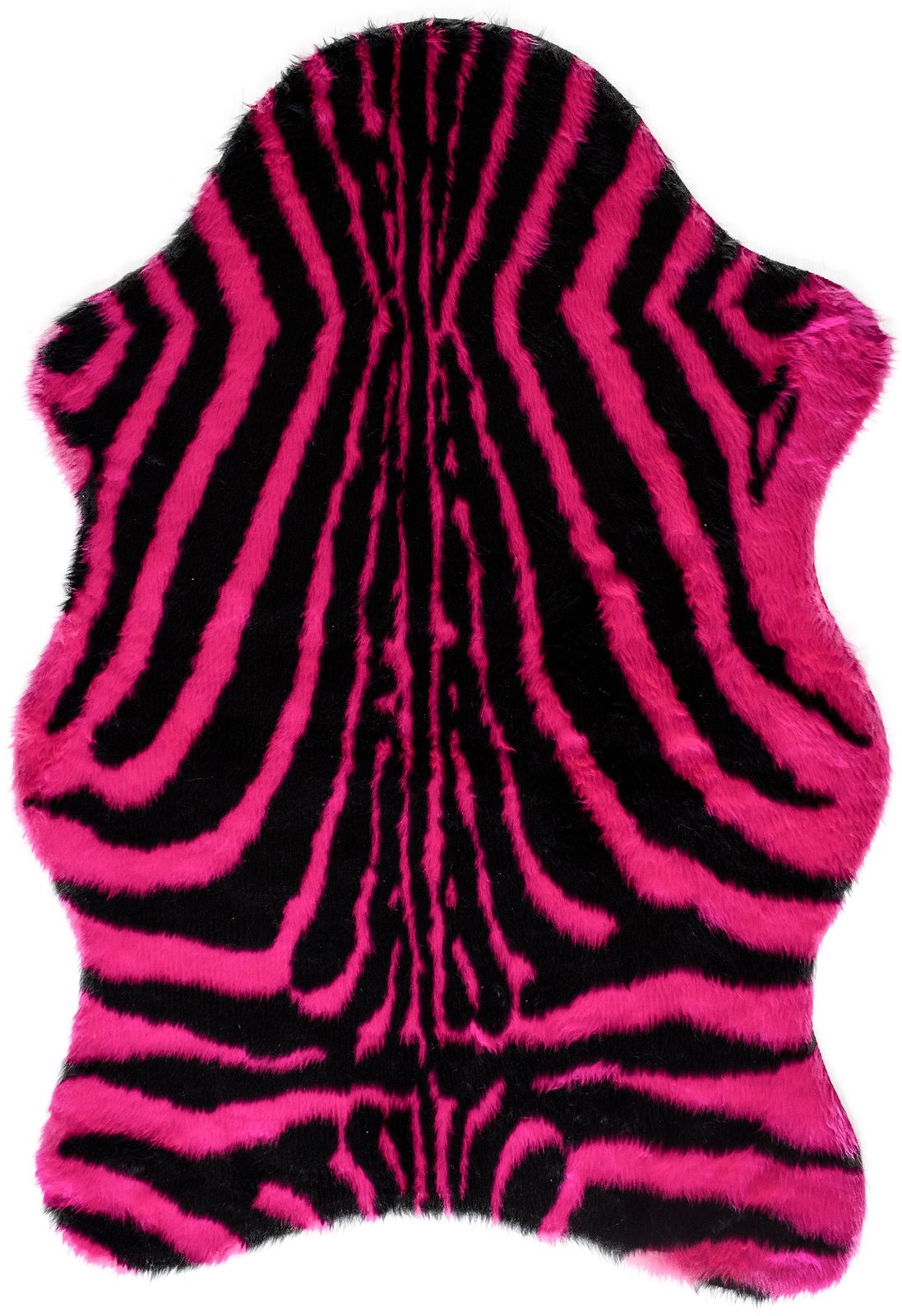 Kunstfell Teppich- Zebra Magenta in 3 Größen, Tier Fell, Tiermuster in ...